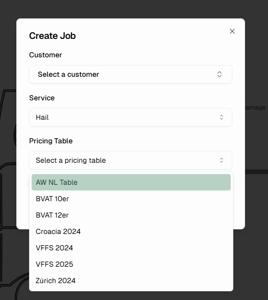 Flexible Pricing Tables